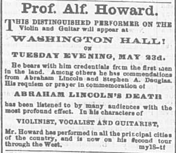 Advertisement for Performance | Remembering Lincoln